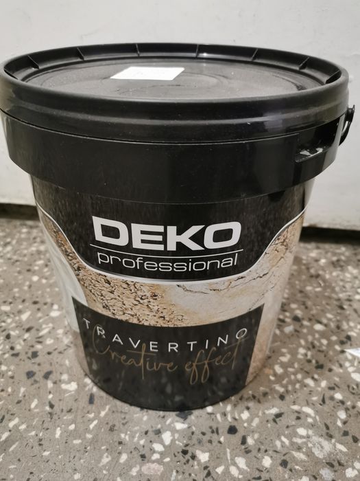 Travertino creative effect DEKO Professional мазилка 8кг TRAVERTINO CR гр. Ботевград • OLX.bg