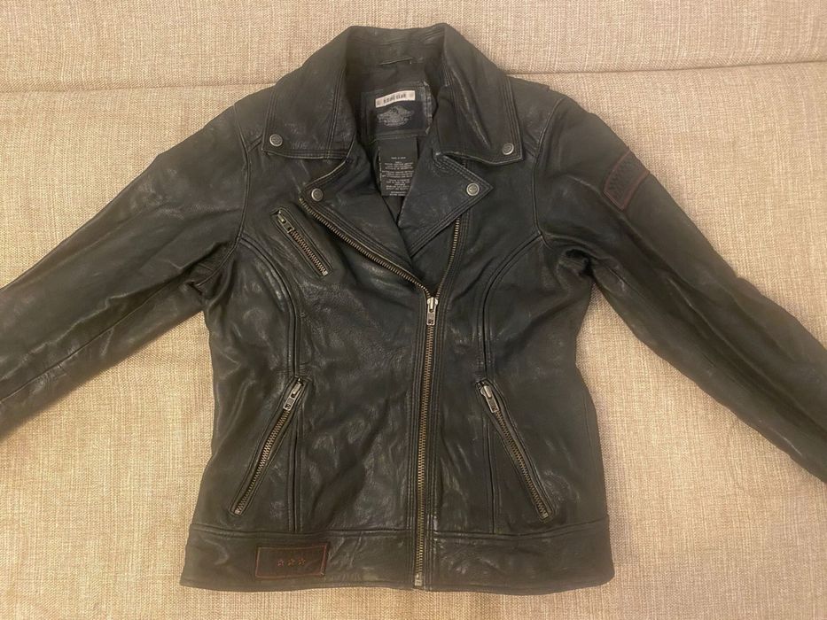 Harley davidson jacket geaca moto biker piele vintage rock opium ...