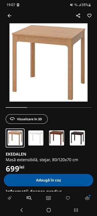 Masa extensibila Ikea Ekedalen Targu-Mures • OLX.ro