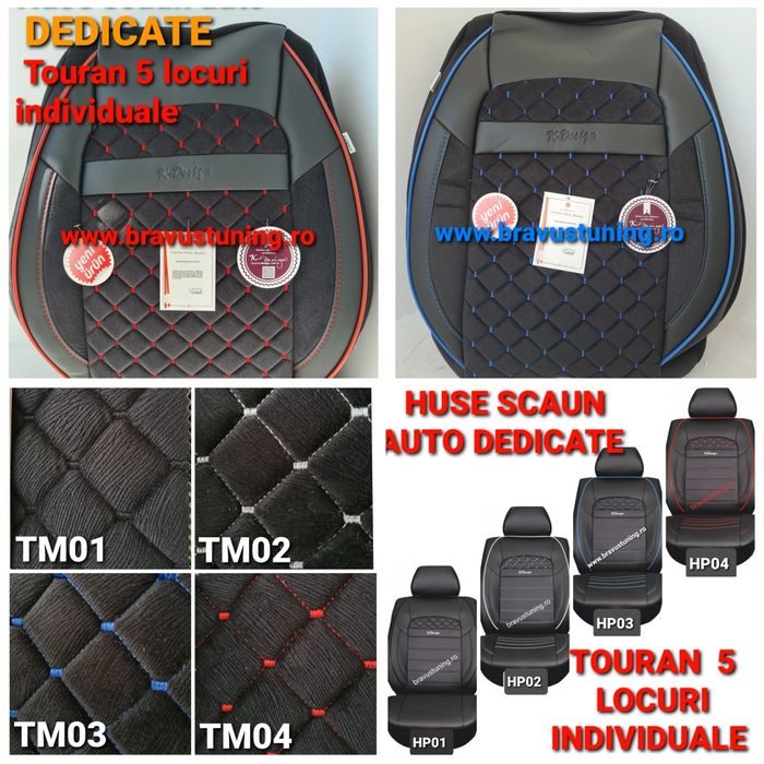 Huse scaun auto Premium DEDICATE TOURAN 5 locuri Bucuresti Sectorul 6 ...
