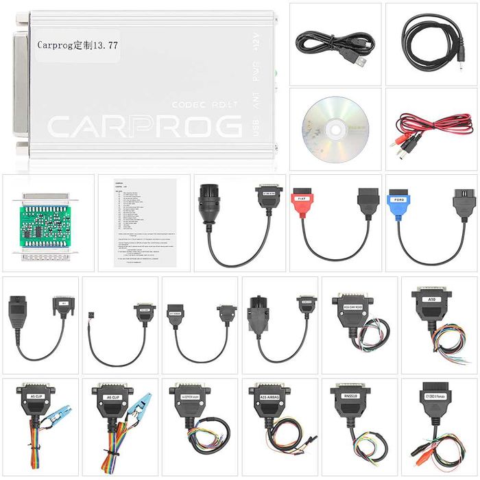 Carprog Full 13.77 Програматор Корекция километраж /IMMO/Нови Ключове ...