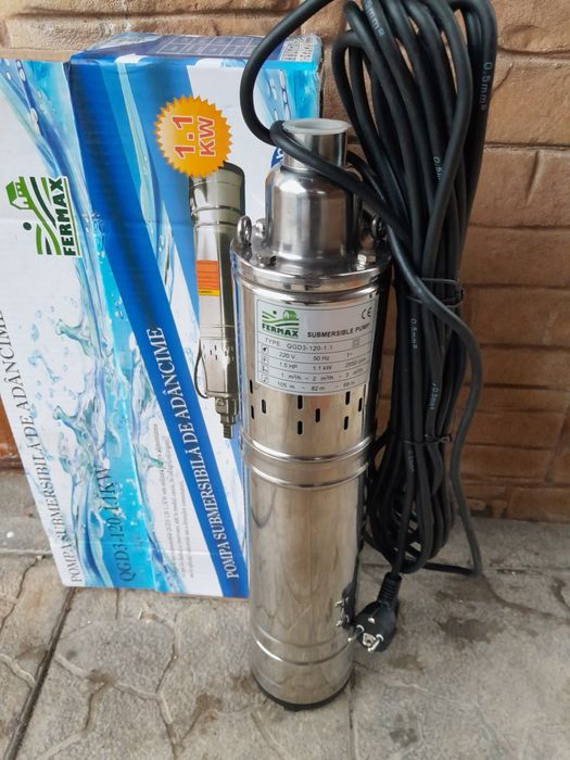 Потопяема водна помпа 1.1KW -120M. с поплавък. винтова. сондажна помпа гр. Свиленград • OLX.bg