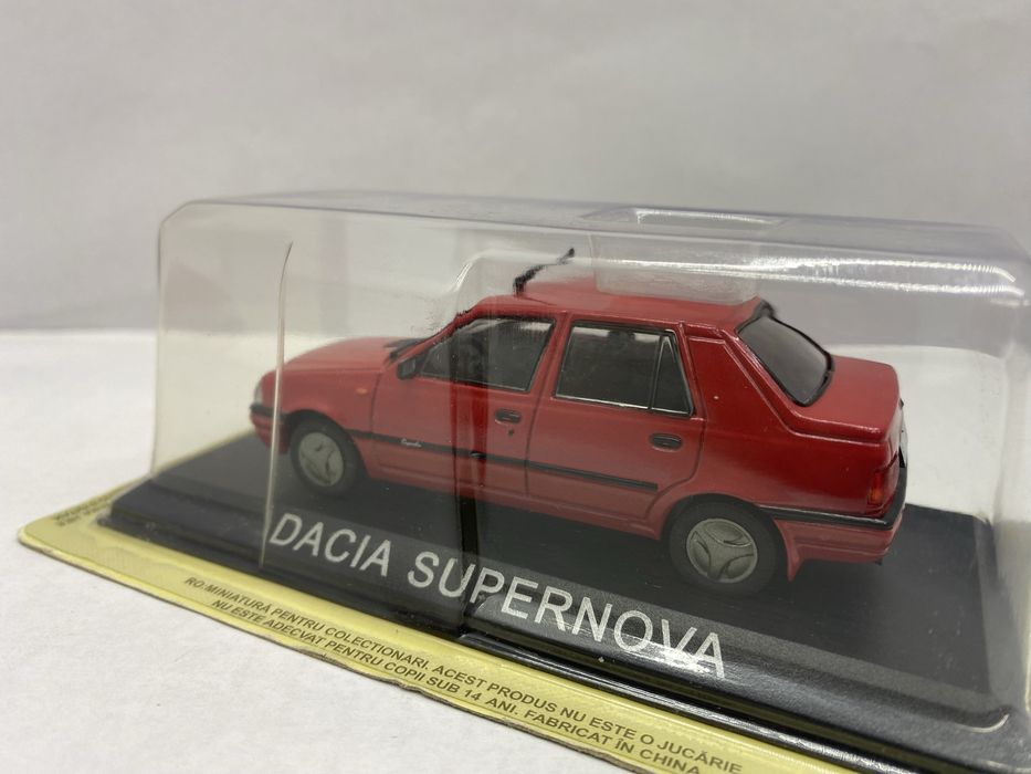 DACIA SUPERNOVA machetă auto scara 1:43(9cm) Deagostini Masini legenda ...