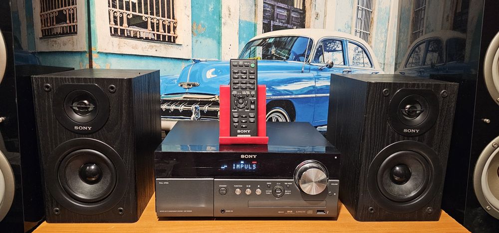 Amplificator statie receiver sistem Sony CMT MX 550i USB CD Radio boxe ...