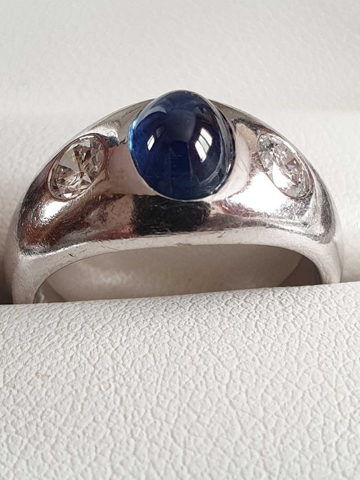 Ghiul EXTRAVAGANT Gypsy aur 18k safir Ceylon si diamante naturale VVS Targoviste • OLX.ro