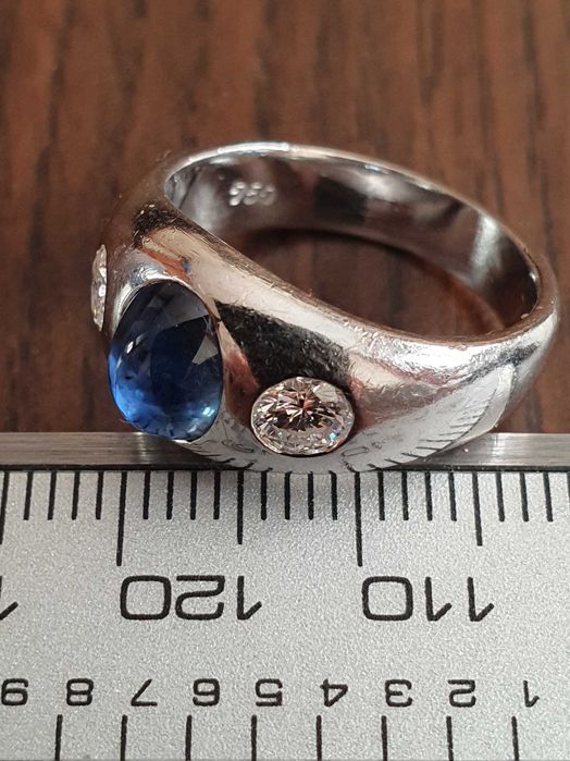 Ghiul EXTRAVAGANT Gypsy aur 18k safir Ceylon si diamante naturale VVS Targoviste • OLX.ro