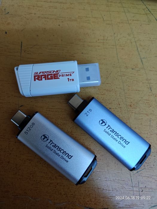 SSD Drive Stick SSD Patriot Supersonic Rage Prime 1 TB USB 3.2 Gen 2 ...