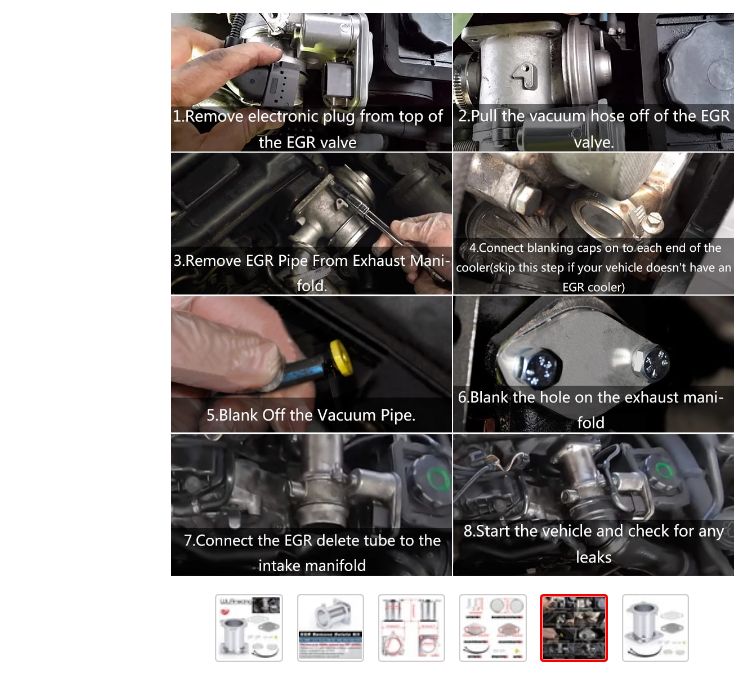 ЕГР EGR Delete Racepipe Race pipe BMW M57N2 e90 320 330d 520 530d+тапи ...