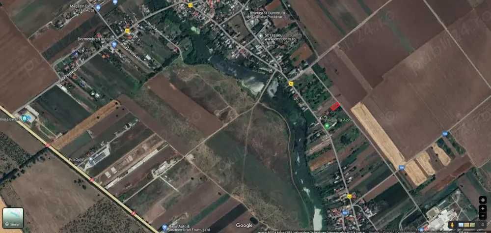 Vand Teren casa - sat Postavari, com. Frumusani - Front 23m Frumusani ...