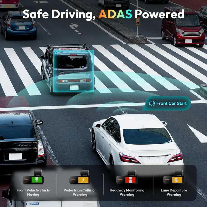 Camera auto DVR 360 G980H, set 4K fata + 1080p spate, GPS, Wi-Fi ...