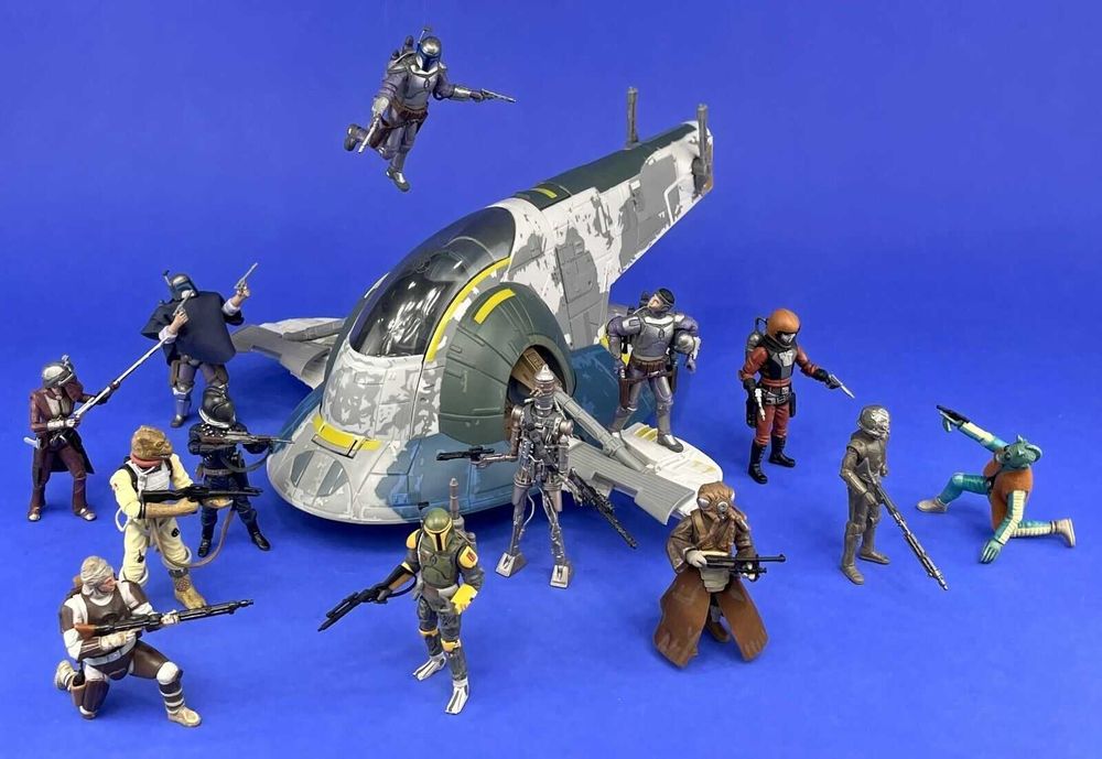 Star Wars Jango Fett’s SLAVE 1 Bane Malar Zuckuss Action фигурки гр ...