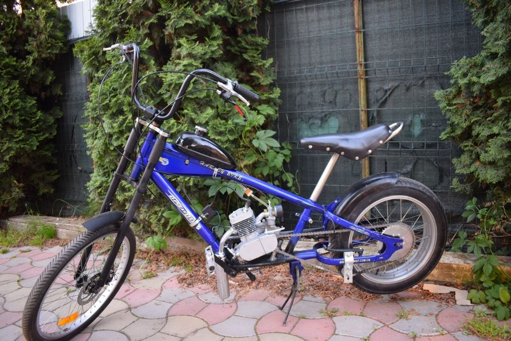 Bicicletă Chopper stil Harley cu motor în 2Timpi pe benzină! Pitesti ...