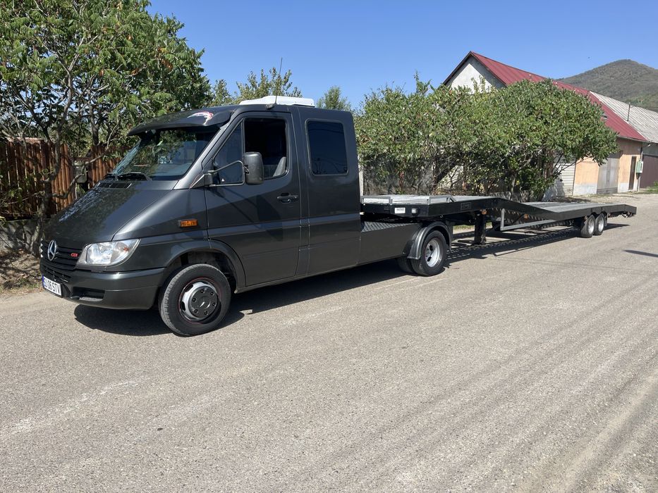 Sprinter 2.7cdi 156cp Veldhuizen mini tir platforma transport auto ...