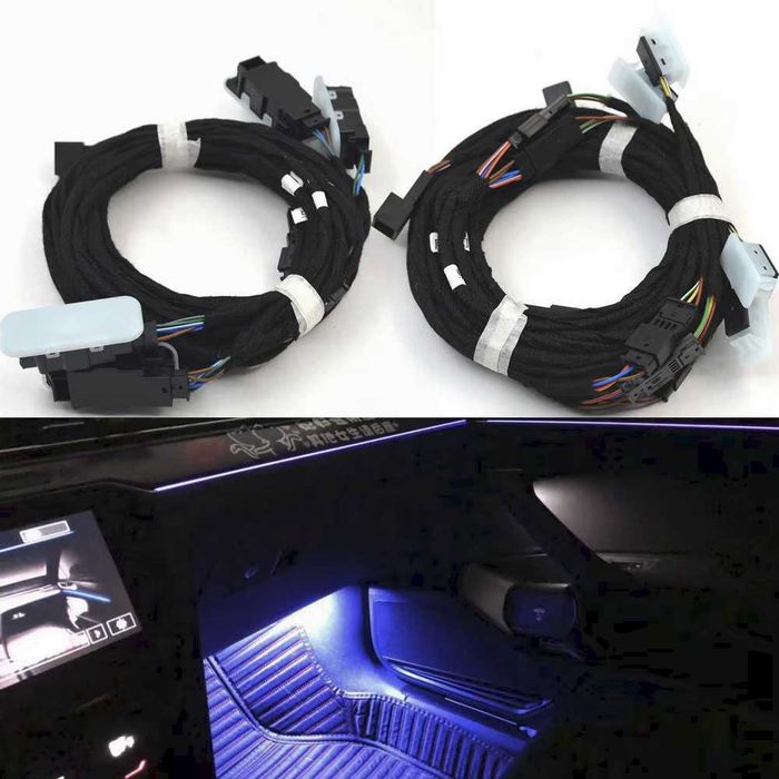 Lampi Footwell LED RGB Multicolore VW MQB GOLF 7 PASSAT B8 TIGUAN AUDI ...