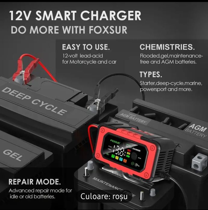 Redresor Auto 12V, 8A/.Nou. Bucuresti Sectorul 2 • OLX.ro