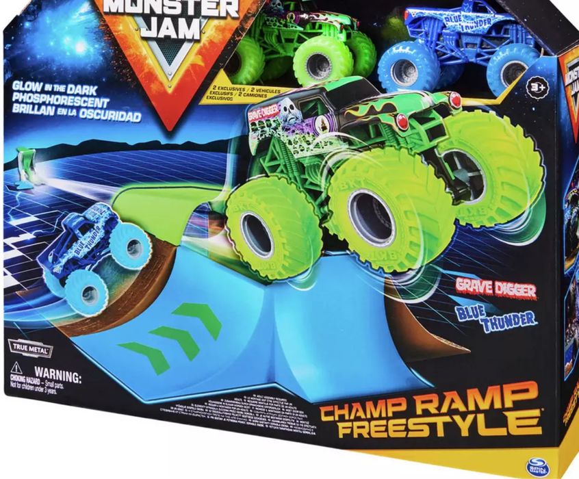 Monster Jam Champ Ramp Grave Digger Set de joacă Monster Truck Schitu ...