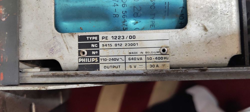 Echipament Electronic Philips PE 1223 un fel de sursa 12 finali 2N3055 ...