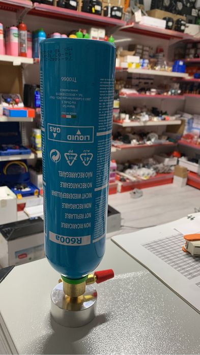 Suport pentru butelie freon r600 cantar plus cap rothenberger robinet ...