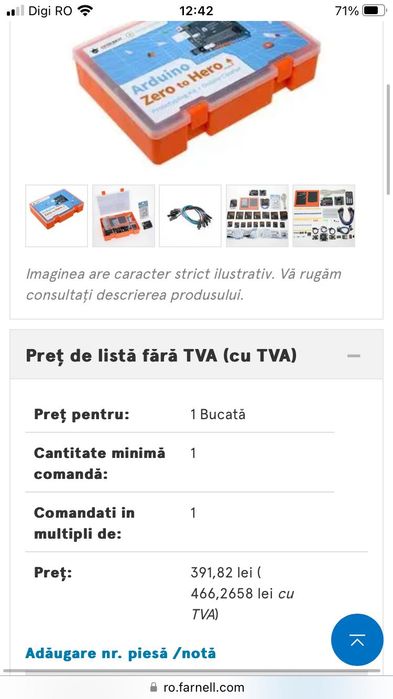 KIT Arduino Zero To Hero DFROBOT KIT0133 + Curs Robotica Iasi • OLX.ro