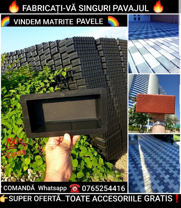 Matrite pavaj cadou accesori forme pavele decorativa constructi muncit ...