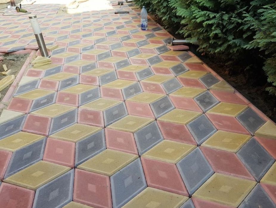 Pavaj Pavele model 3d, diferite culori pentru gradina. Ilfov Popesti ...