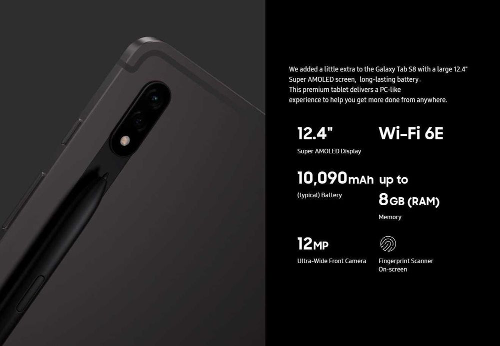 Samsung Galaxy Tab S8+,Octa-Core,8GB ram,128gb,WiFi,graphite,sigilat Bucuresti Sectorul 4 • OLX.ro