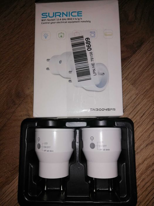 2 броя wi-fi смарт контакт с приложение и гласови команди гр. Бургас Възраждане • OLX.bg