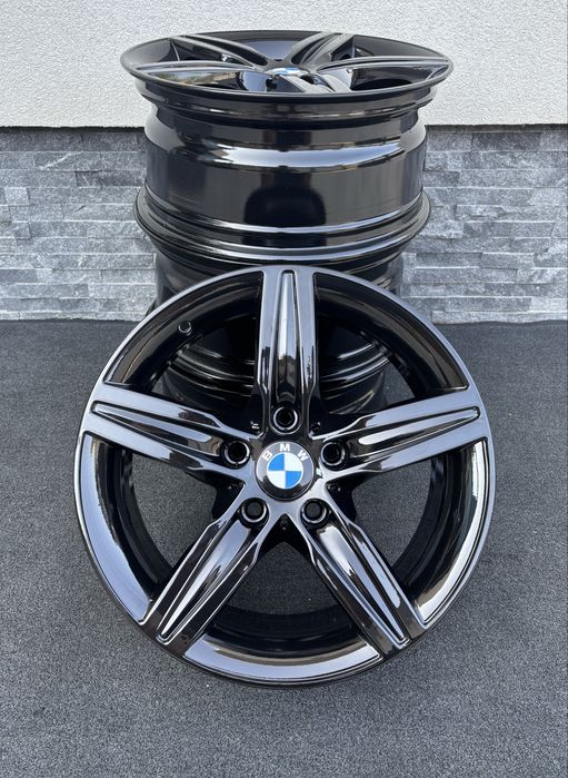 Jante r17 5x120 originale bmw negre seria 1 3 4 X1 X3 F30 F20 E90 E87 ...