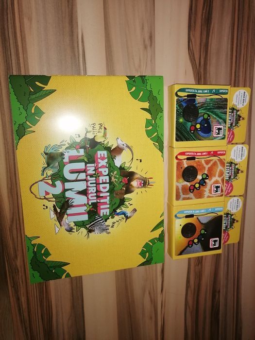 Expeditie in jurul lumii 2 - Album complet cu 96 cartonase + Boxa zoo ...