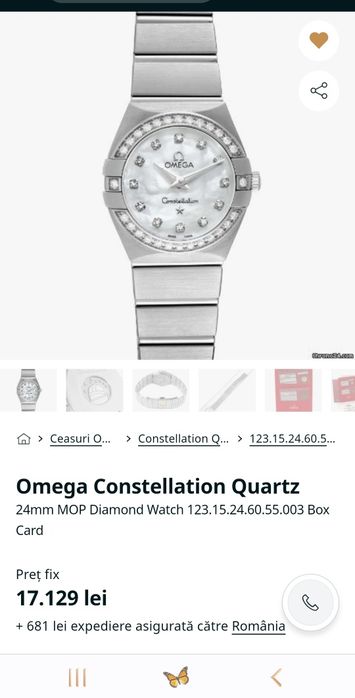 Ceas dame Omega Constellation Quartz Paleu • OLX.ro