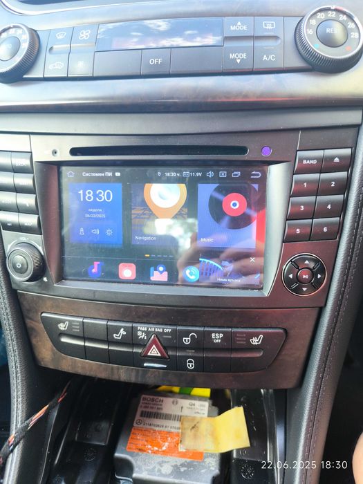 10" Android 10 Мултимедия Mercedes W211 W219 Е класа CLS Навигация гр ...