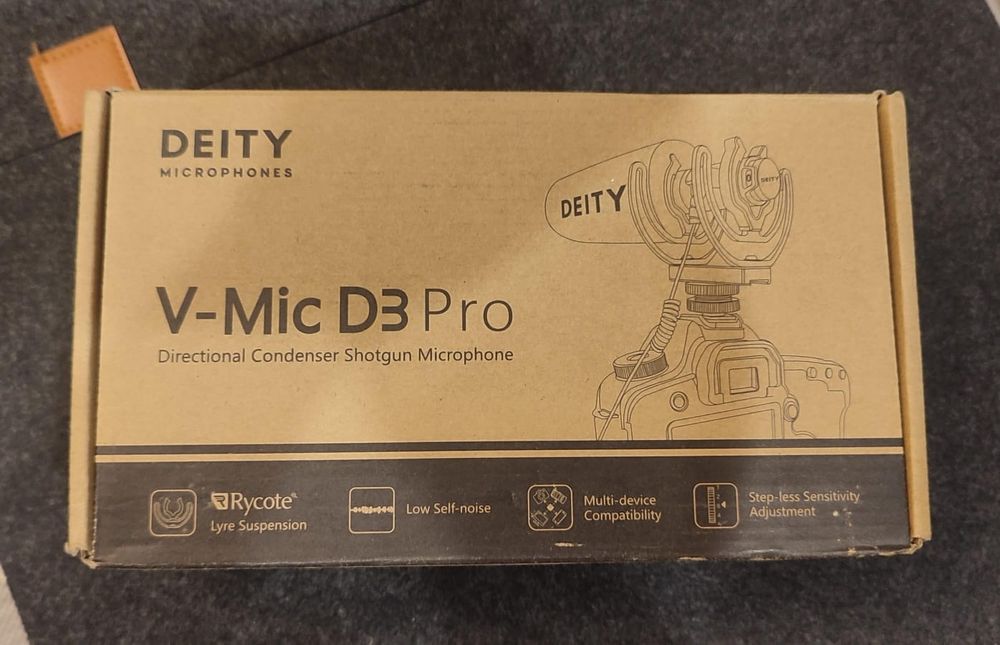 Microfon shotgun Deity V-Mic D3 PRO Supercardioid pentru aparate DSLR ...