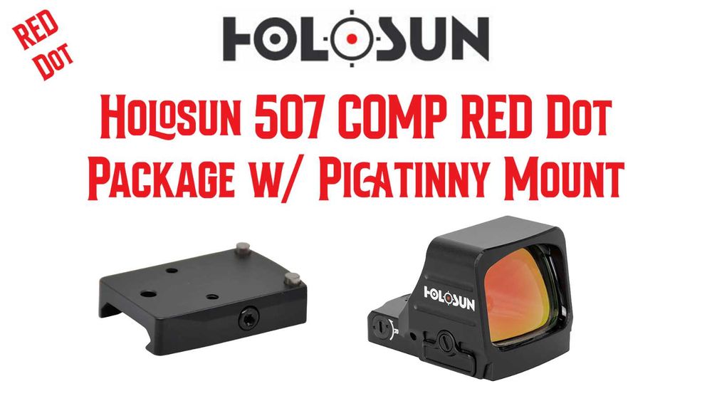 Red dot Trijicon RMR Type 2 Holosun 507 Comp Picantiny Mount Adaptor ...