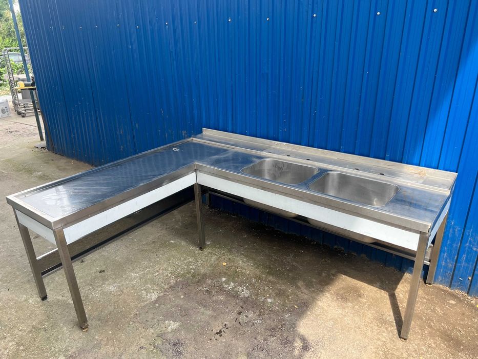 Chiuveta 2 cuve inox masina spalat vase; Mobilier inox bucatarie ...