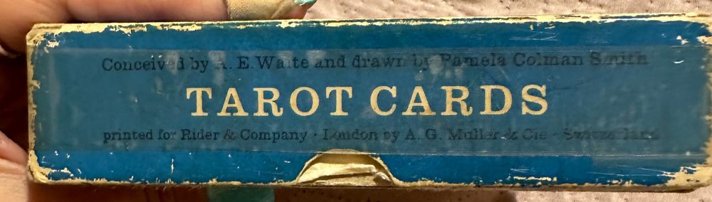 Таро колода THE BLUSHING FOOL.Rider Waite Tarot 1971. Waddington Co гр ...