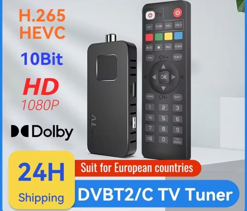 TV Tunner Extern Decodor HD Full HD ieșire HDMI / USB + telecomanda ...