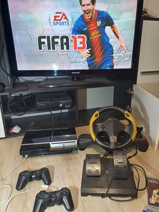 PlayStation 3 + volan cu pedale Myria nou Rapoltu Mare • OLX.ro