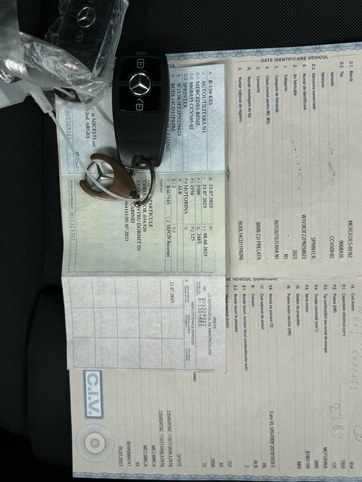 Mercedes sprinter 317 w907 prelata sasiu 2023 Bran • OLX.ro