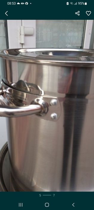 Oală inox alimentar cu capac inox 50 L Ofertă/ 289 lei Aiud • OLX.ro