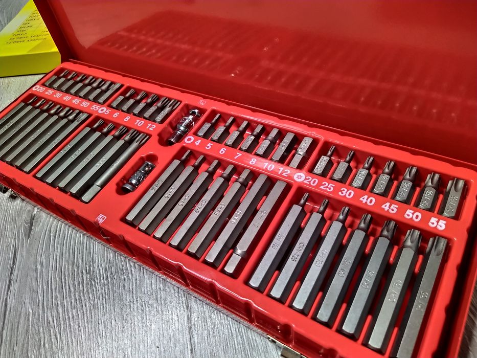 Trusa Biti, Torx, Imbus, Spline 54 piese cu adaptor 1/2'' si 3/8 ...