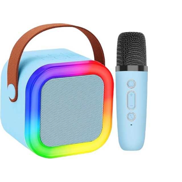 Boxa portabila karaoke cu microfon wireless pentru copii Roz/ Albastru ...