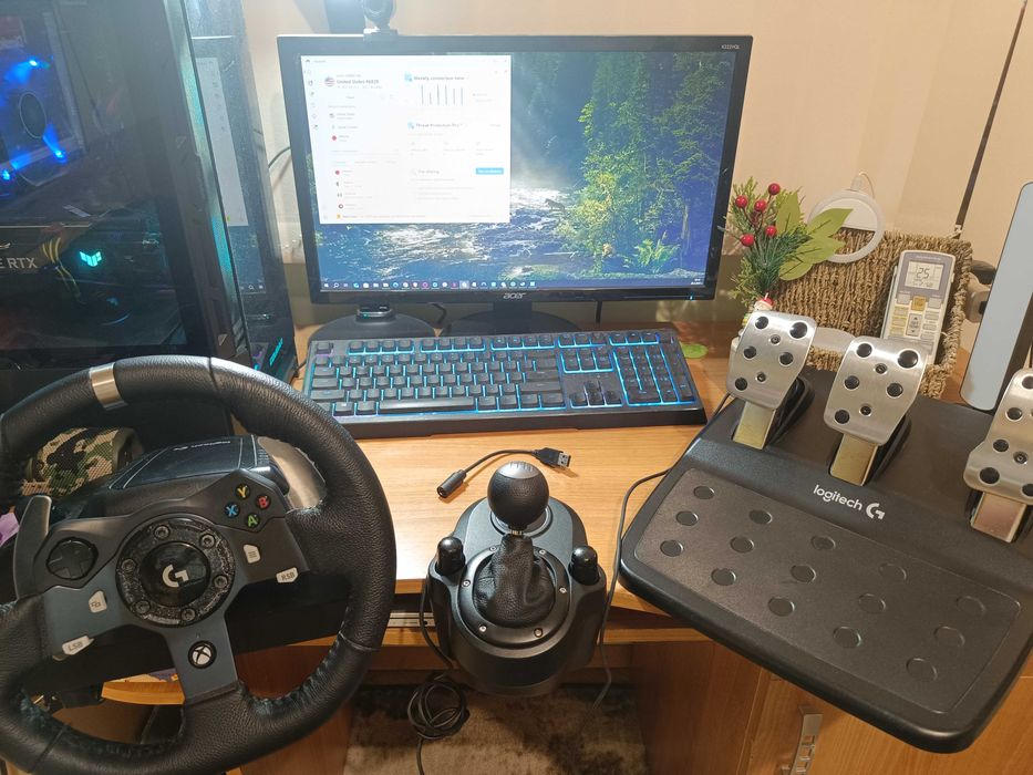 Logitech G920 + shifter гр. Попово • OLX.bg