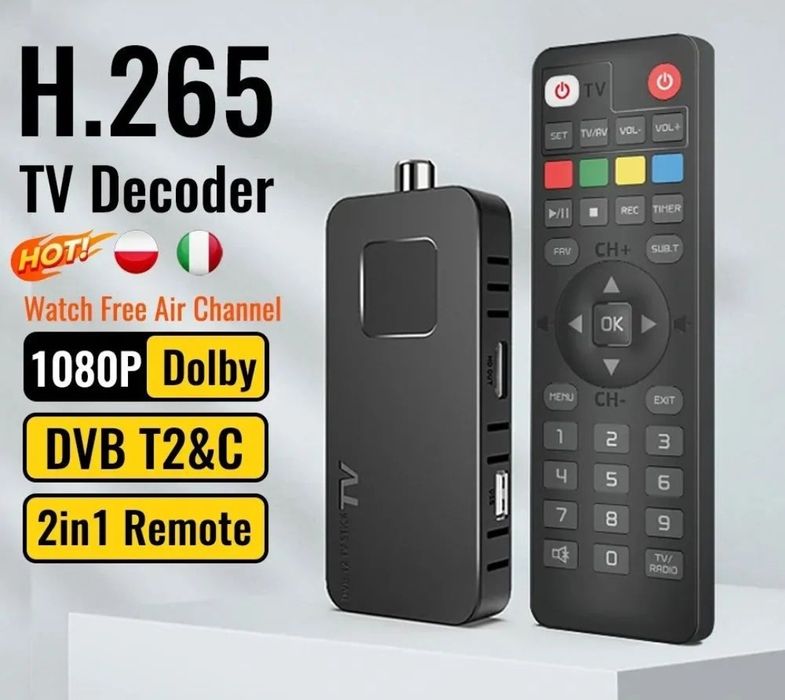 TV Tunner Extern Decodor HD Full HD ieșire HDMI / USB + telecomanda ...