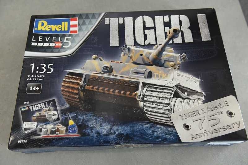 Macheta tanc Tiger I Revell 75 aniversary scara 1:35 kit complet ...
