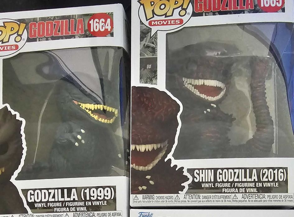 Godzilla Funko POP (Godzilla 1984 Chase Shin Godzilla Godzilla 1999) гр ...