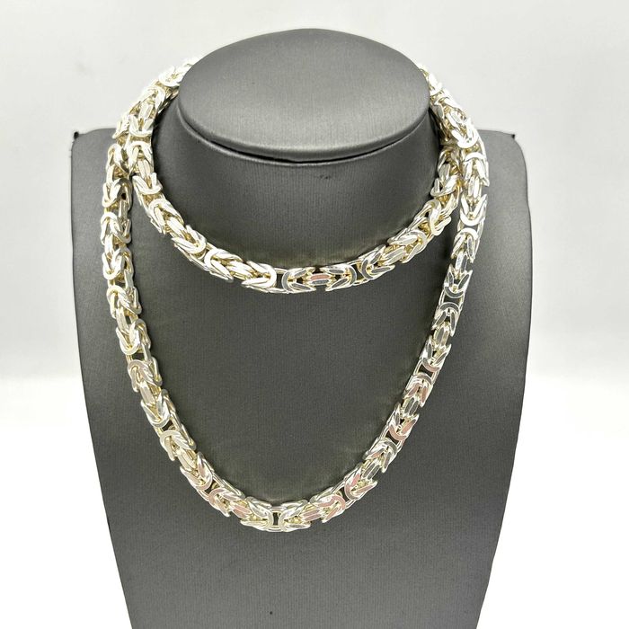 Lant Barbatesc din Argint 925 Masiv-Model Bizantin cu luciu premium ...