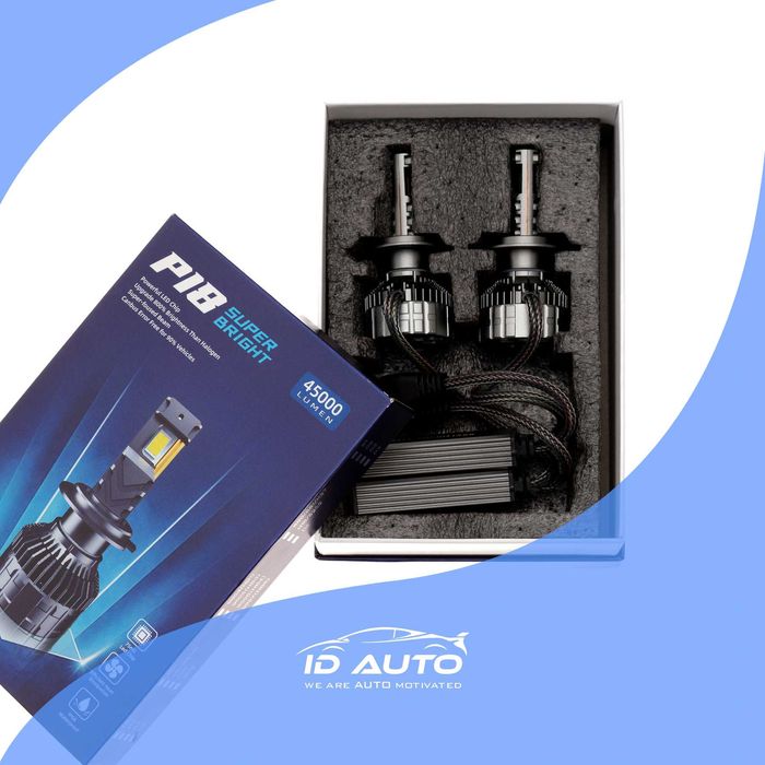 LED Крушки 45000lm Комплект h1, h7, h4, лед, светлини, осветление гр. Пазарджик Идеален център ...