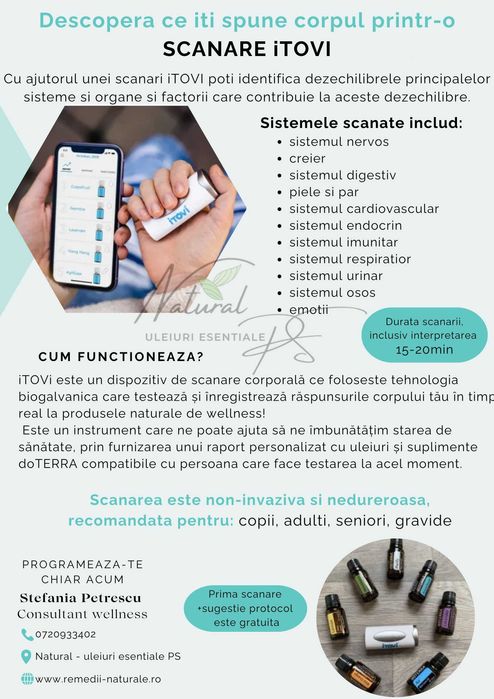 Scanare iTOVI - descopera dezechilibrele din organismul tau Constanta ...