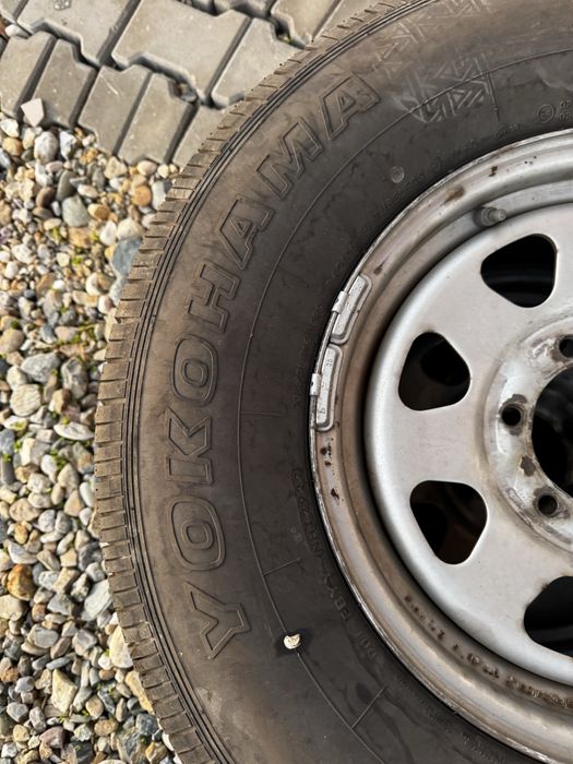 Jante tabla+anvelope noi M+S YOKOHAMA 235/80R16 Nissan Patrol Toyota ...