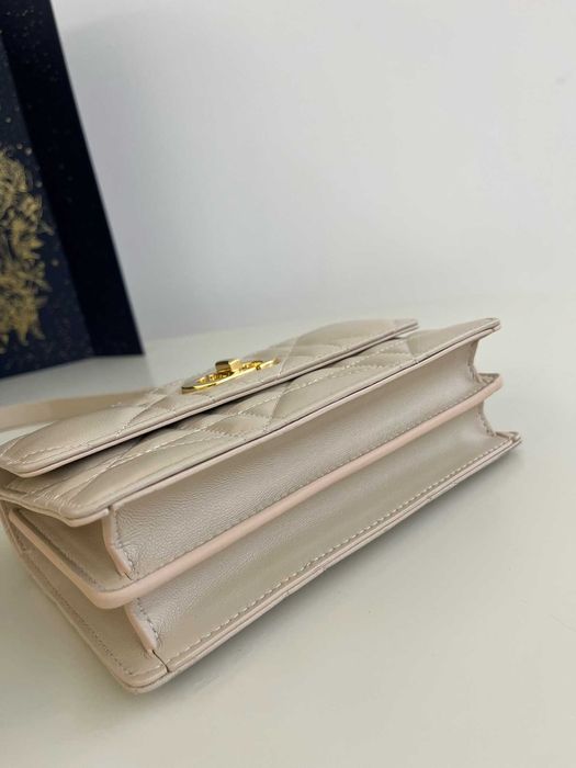 Geanta Christian Dior Miss Caro, apricot, 19 cm, Premium Bucuresti ...